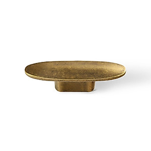 Goo-Ki 6 Pack Oval Antique Brass Drawer Knobs