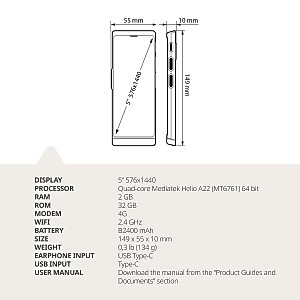 Vasco V4 Language Translator Device | 108 Languages | Free Lifetime Internet in Almost 200 Countries | Cobalt Blue