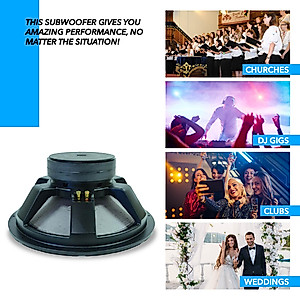 Seismic Audio - 18" Raw Subwoofers/Woofers/Speakers - PA DJ Pro Audio Replacement Sub - 750 Watts RMS - 240 oz Magnet - 8 Ohms - 4" Voice Coil