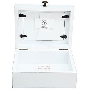 Pavilion - Take Time To Pray - 6.5" long x 5" wide x 3" tall Prayer Box Decorative Keepsake Storage Bin 2.25" x 3.25" Wallet Photo Holder Jesus God Lover Religious Friend Gift Present