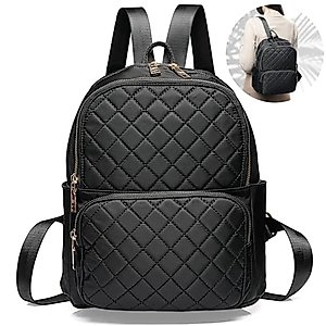 Backpack for Women and Girls, Chic Geometric Design Casual School Bag, Waterproof Oxford Cloth Shoulder Bag, Multi-pocket Large Capacity Backpack for School, Office