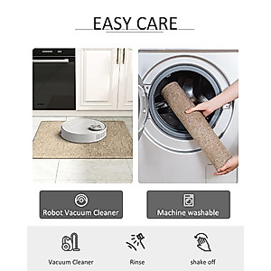 tchdio Kitchen Rug-Rubber Backing Non Skid Kitchen Mats for Floor-Absorbent Quick Dry Washable Kitchen Rugs-Kitchen Runner Rug Kitchen Floor Mats for in Front of Sink Laundry Room Bathroom etc.