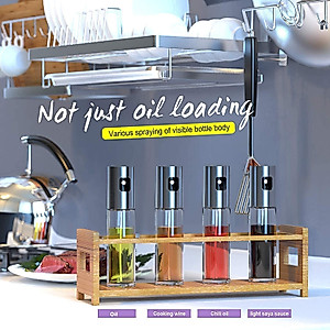 Oil Sprayer for Cooking, Olive Oil Spray Bottle for Kitchen 100ml Glass Olive Oil Sprayer Mister Oil Vinegar Spritzer Sprayer Glass Bottles for Cooking/Salad/Barbecue