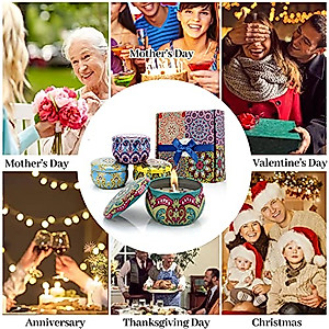 DEELUBAN Scented Candles Gifts for Women, Aromatherapy Candles for Home Scented, 4 Pack Soy Candles Lavender Candle for Girlfriend Mom Spa Dinner Birthday Valentine Halloween Thanksgiving Gifts