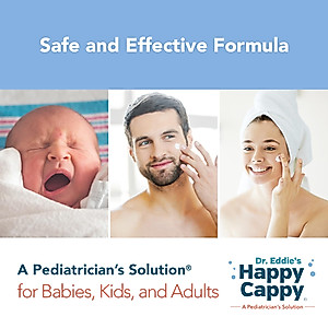 Happy Cappy Dr. Eddie's Pediatrician-Formulated Moisturizing Baby Lotion - Gentle, Paraben Free, Hypoallergenic, Sulfate Free - Soothes Dry Skin, Eczema and Reduces Redness, 12 oz
