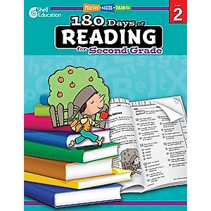 180 Days of Reading: Grade 2 - Daily Reading Workbook for Classroom and Home, Reading Comprehension and Phonics Practice, School Level Activities Created by Teachers to Master Challenging Concepts