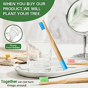DYKL 10Pack Adult Kids Bamboo Toothbrushes/BPA Free Soft Bristles Toothbrushes | Natural Eco Friendly Biodegradable Charcoal Wood Tooth Brushes, Compostable 100% Organic Charcoal Wooden toothbrushes.