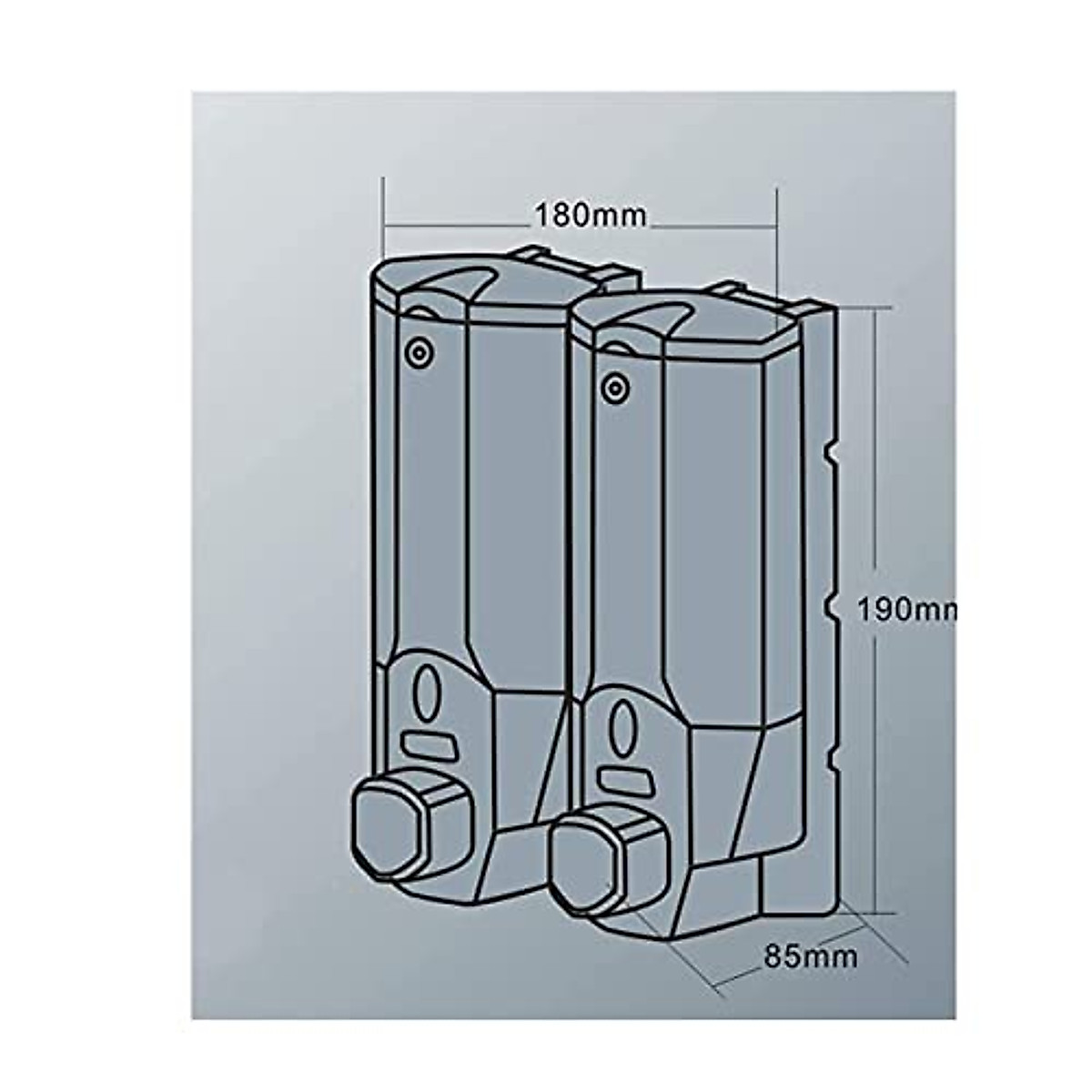 Soap Dispenser Bathroom Toilet Kitchen Soap Foam Box Office Hospital Hotel Home School Restaurant - Wall-Mounted Public Places Hotel Bottles