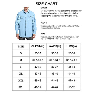 NOMINATE Mens Long Sleeve Fishing Shirts UPF 50+ UV Protection Sun Shirts Quick Drying Hiking Lightweight Blue