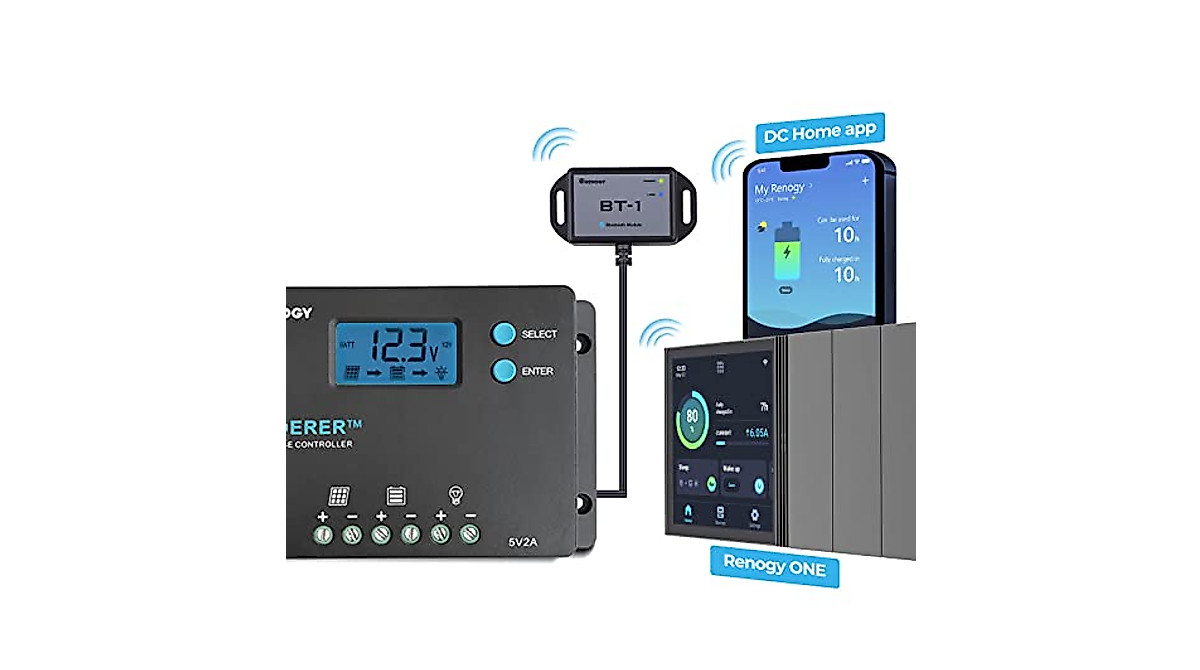 Renogy 10A PWM Solar Charge Controller - Compact & Efficient