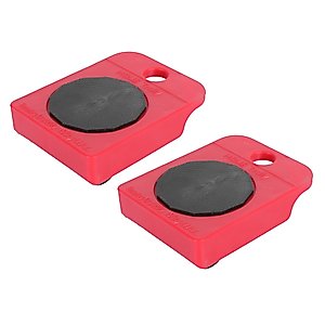 CLISPEED 4 Pcs Plastic Wheel Heavy Furniture Moving Dolly Heavy Duty Wheeled Furniture Mover Small Mover Furniture Move Roller Tools Square Tool Furniture Mover's Dolly Board Wheel Pulley