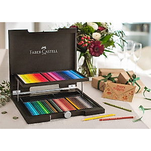 Faber-Castell 110072 – Wooden Case with 72 Polychrome Ecopencils, Multi-Coloured
