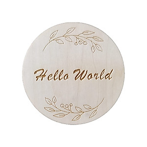 Personalized Baby Name Sign, Custom Newborn Baby Announcement Sign, Photography Prop, Gender Reveal, Baby Shower Gifts (Round)