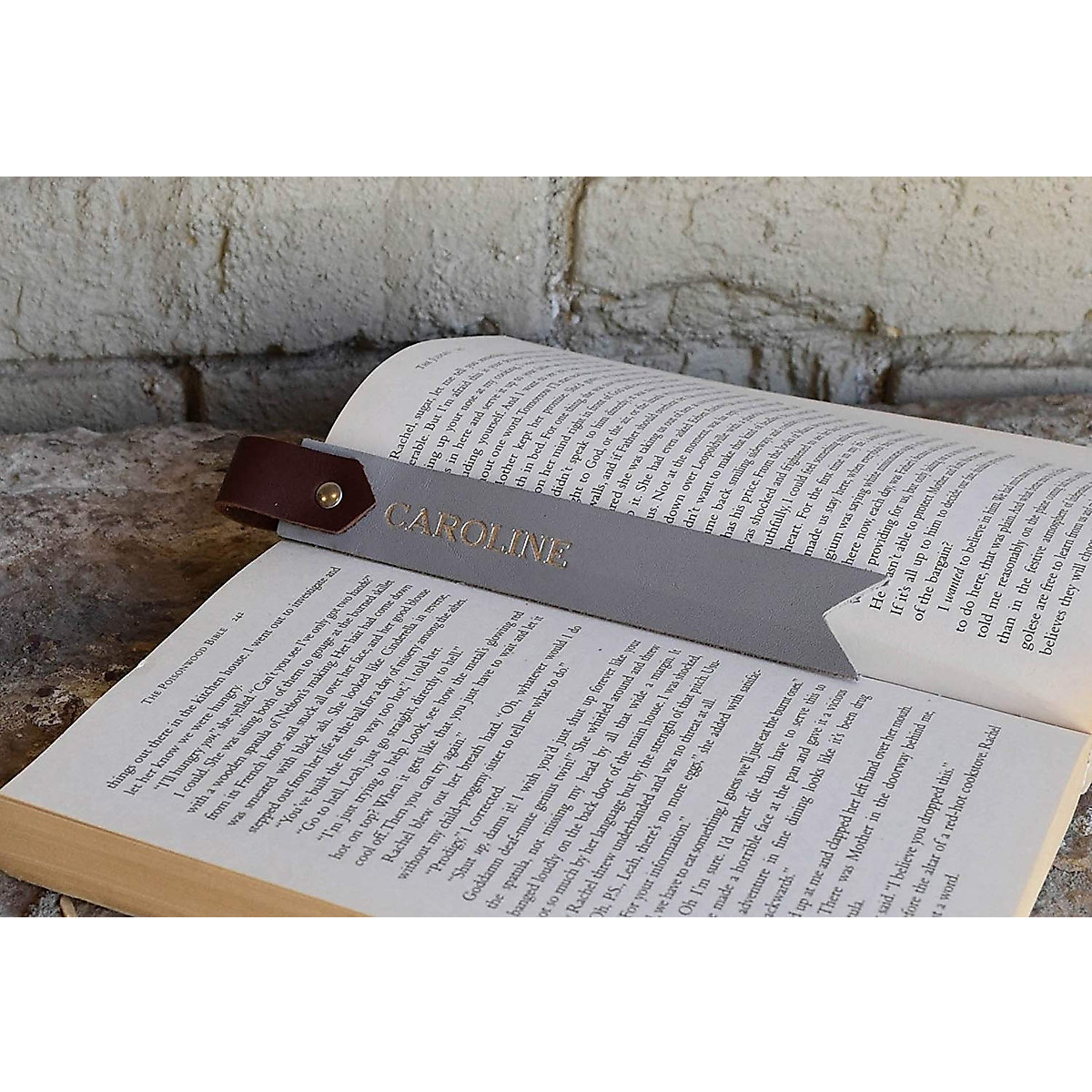 Personalized Leather Bookmark | Great Gifts for Readers! | 6" x 1" Dimensions | Two-Tone, Genuine Leather, Customized, Monogrammed | Made in USA | Free Shipping