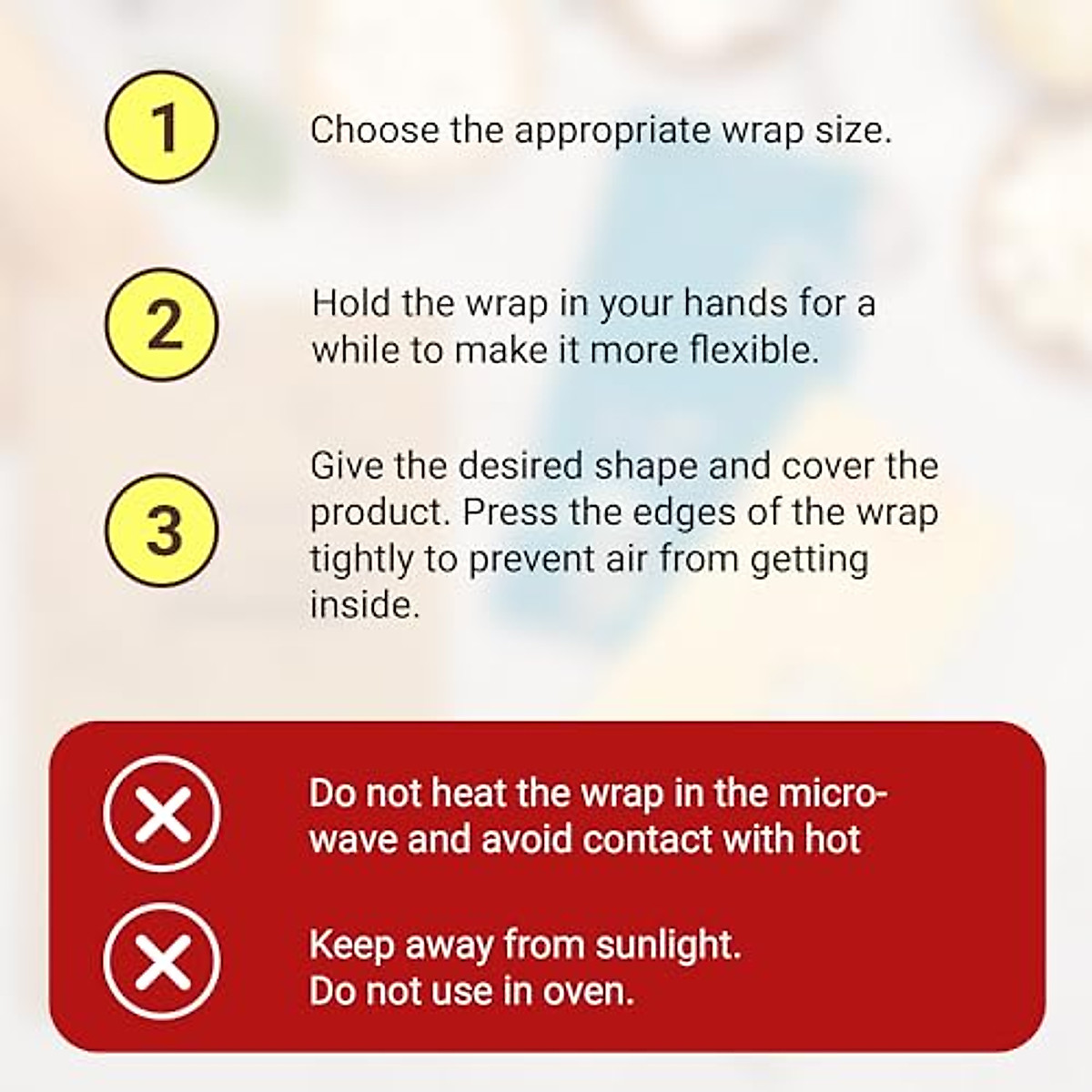 EZGOODZ Reusable Beeswax Wrap S, M, L. Pack of 3 Beeswax Food Wraps. Washable Reusable Wax Food Wrap with Blue Bee Print. Organic Bee Wax Paper Food Wrap for Sandwiches. Wax Wraps for Food Reusable