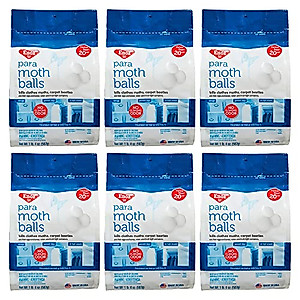 Enoz Para Moth Balls with No Clinging Odor: Kills Clothes Moths, Carpet Beetles, Eggs, and Larvae, Use for Storage, 20 oz Bag