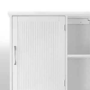 Teamson Home Newport Wooden Storage Cabinet, White Space Saver