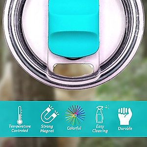 Magnetic slider compatible with Yeti - magnetic slider replacement, compatible with all Yeti magnetic lids (6 pack)