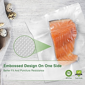 Vtuuu Vacuum Sealer Bags 3 Pack (6", 8", 11") x 25 ft Each Food-Safe Compatible with Most Vacuum Sealers