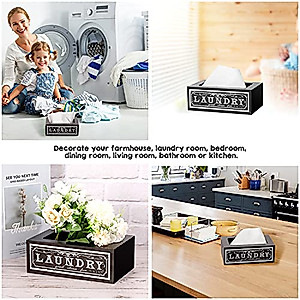 Laundry Dryer Sheets Holder Box Fabric Sheet Holder Farmhouse Dryer Sheet Dispenser Sheet Storage Container Laundry Room Decor