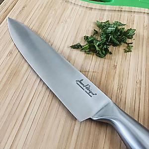 Jean-Patrique Professional Chef Knife - 8 Inch Kitchen Knife, Stainless Steel, Large Sharp Chef Knife - Chopaholic