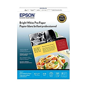 Epson Bright White Pro Paper - S041586-4, 8.5" x 11" (500 sheets)