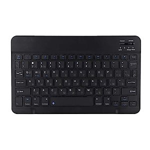 Tosuny USB Keyboard with Russian English, 80 Keyboard 10.1" Bluetooth Keyboard, Lightweight, Waterproof, Dustproof Slim Ultra Wide Wireless Keyboard