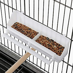 Topeakmart Wrought Iron Large Flight Parrot Bird Cage with Rolling Stand for Multiple Parakeets Conure Cockatiel Cage