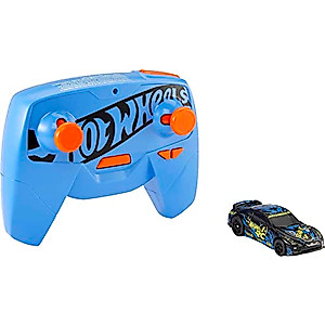 Hot Wheels RC 1:64 Scale Nissan GT-R Rechargeable Radio-Controlled Racing Cars for On- or Off-Track Play, Includes Car, Controller & Adapter for Kids 5 Years Old & Up