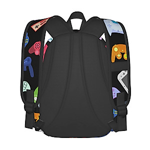 famliihw Video Game Controller Backpack Bookbag Laptop Backpacks Multipurpose Daypack for Boys Girls School Men Women Travel Hiking