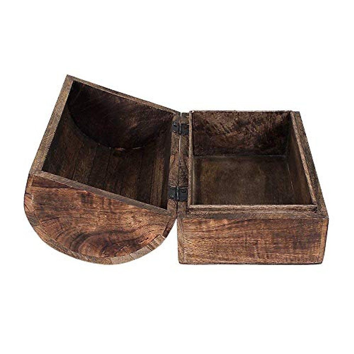 Ajuny Handcrafted Wooden Jewellery Box Organiser Multipurpose Keepsake Trinklet Storage Organizer Storage Box Case Holder Ring Necklace Earring Storage Mothers Day Gift for Women Girls