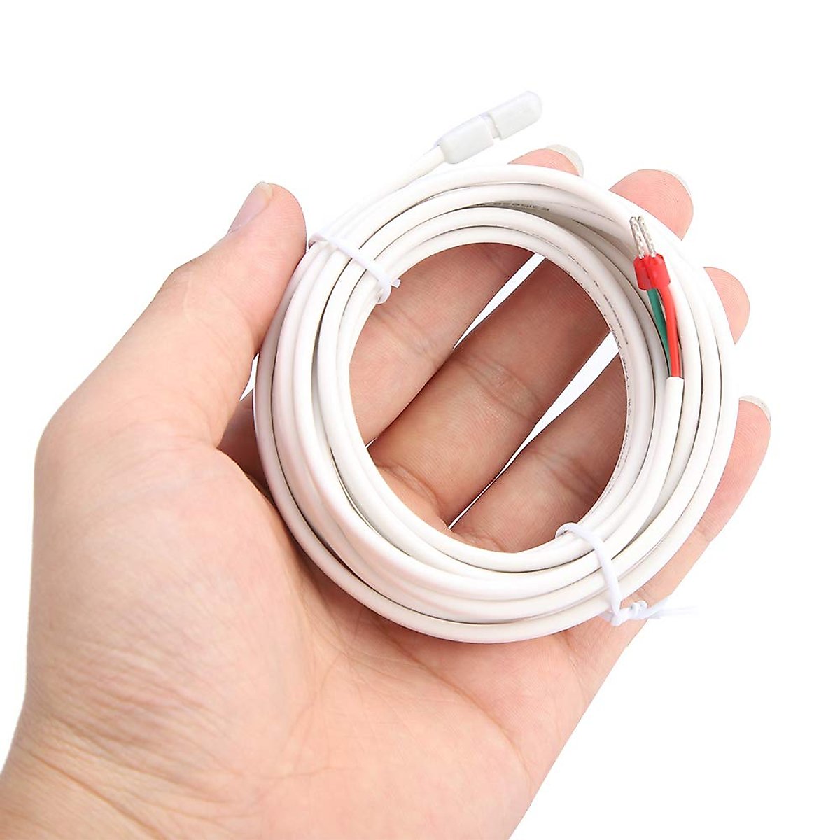 TOPINCN Temperature Floor Sensor, 3 Meters Floor Heating Sensor Probe, Underfloor Heating Thermostat Accessory Floor Temperature Sensor Probe 9.84FT Cable