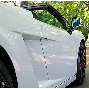 VViViD White High Gloss Realistic Paint-Like Microfinish Vinyl Wrap Roll XPO Air Release Technology (6ft x 5ft (Hood, Roof or Trunk Wrap Kit))