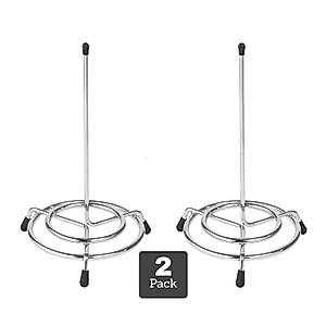 1InTheOffice Wire Receipt Spindle,Chrome Receipt Holder, 2 Pack" (Chrome)