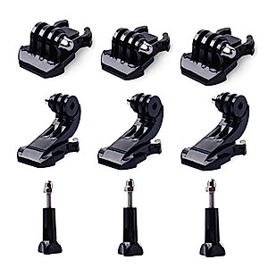 J Hook Buckle Mount Kit Compatible with Gopro,Vertical Surface J Hook,Buckle Clip Quick Release Mount,Long Thumb Screw,Anti Rust Buckle Mount for Gopro Hero 11 10 9 8 7 6 5 4 3 3+