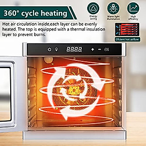 COMKERI Food Dehydrator 6 Trays for Food Jerky, Fruit, Meat, Dog Treats, Herbs, Flower Tea, Vegetables, Durable Food-grade Stainless Steel Dehydrator Machine with 110V/700W