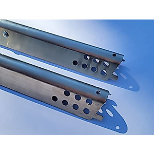 Outdoor Bazaar Set of Two Adjustable Length Stainless Steel Replacement Heat Plates for Charbroil Performance Series Grills