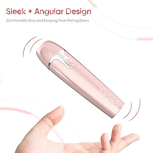 Facial Hair Remover Women, Scienbeauty Painless Electric Facial Hair Trimmer Clipper for Women with Dust Protection Cover, Ladies Electric Shaver for Peach Fuzz, Facial Hair, Lip (Pink)