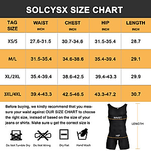 SOLCYSX Mens Sleeveless Full Body Shaper Underwear Slimming Compression Bodysuit Shapewear Tummy Control Fajas Para Hombres (Black, XL-2XL)