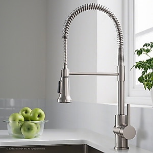 Kraus KPF-1690SFS Britt Pre-Rinse/Commercial Kitchen Faucet with Dual Function Sprayhead in all-Brite Finish, Spot Free Stainless Steel