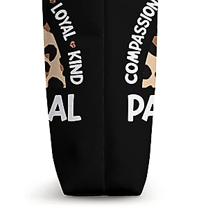 Paraprofessional Leopard Rainbow Paraeducator Para Heart Tote Bag