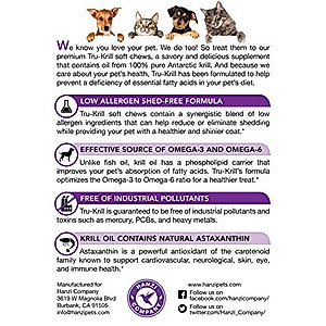 #1 Premium Antarctic Krill Oil Soft Chews for Dogs | Rich in Omega 3 | Astaxanthin | Vitamin E | For Skin and Coat | Low Allergen | Low Calorie | cGMP Certified | Made in USA | 60 Savory Soft Chews