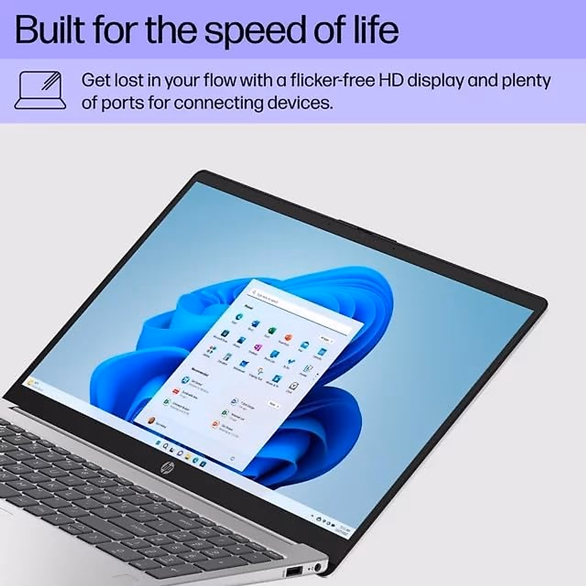 HP Flagship 15.6 HD Laptop Computer, Intel Quad-Core Pentium N200 (Beat N6000), 8GB RAM, 128GB SSD, WiFi, Webcam, Fast Charge, HDMI, 1 Year Microsoft Office 365, Win 11, w/GM Accessory, Silver