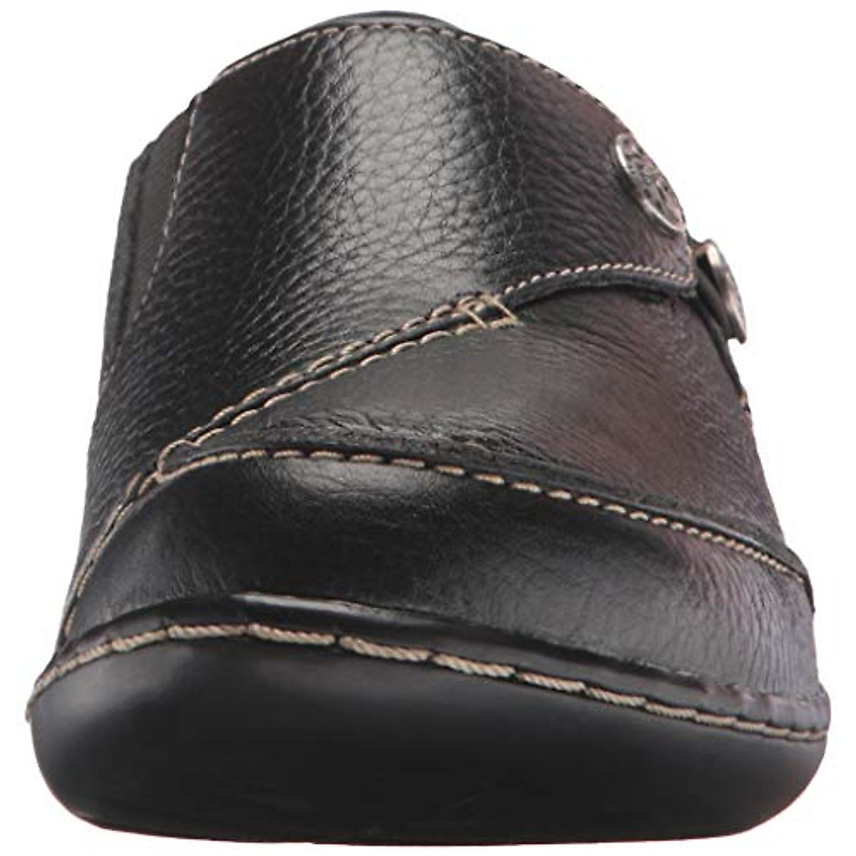 Clarks womens Ashland Lane Q Slip On Loafer, Black, 9.5 US