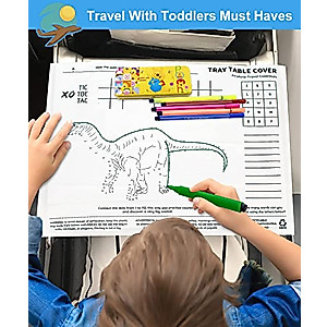 Airplane Travel Essentials Tray Table Cover, 10 Pack Disposable Placemats Provide Safe Fresh Table Surface, Travel Accessories Must Haves for Kids Baby, Toddlers, Women