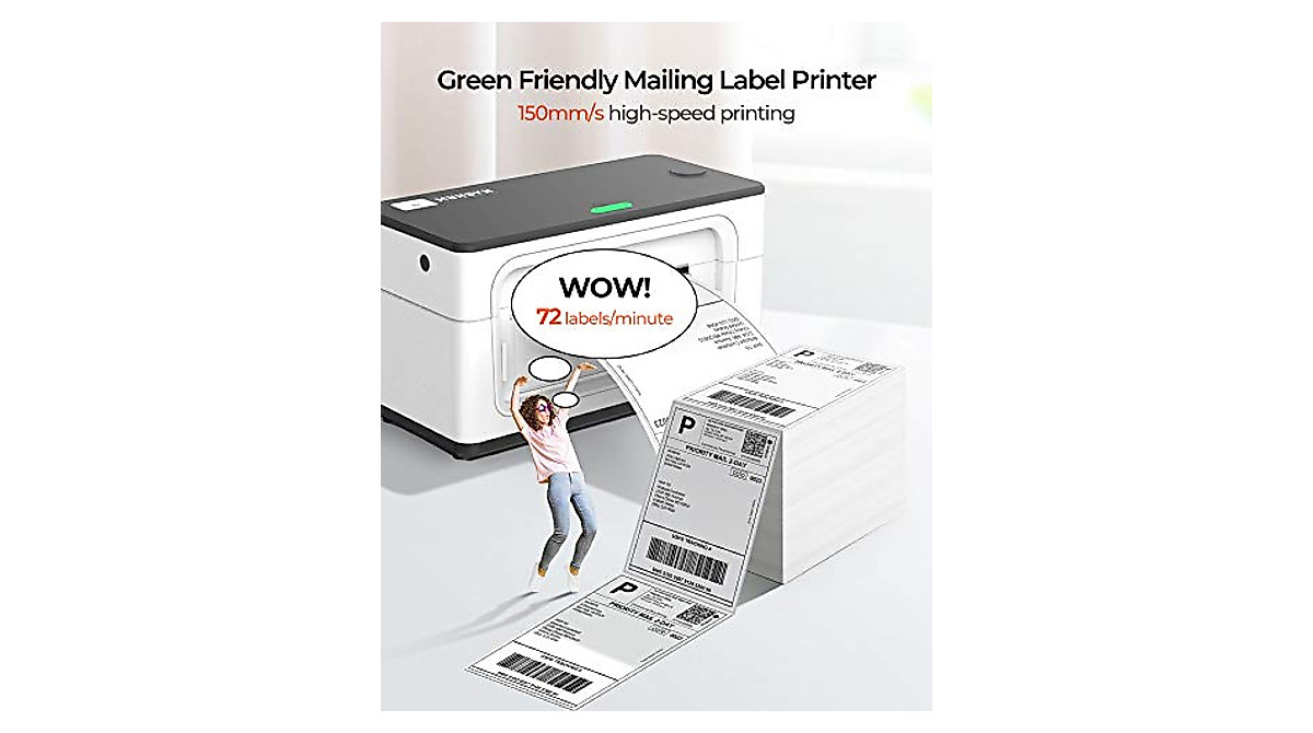 MUNBYN Thermal Label Printer 300DPI 4x6 for Shipping & Business