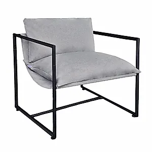 Patio Dining Chairs, Outdoor Patio Furniture Set Armchair with Chair Cushions Seatback All Weather Metal Patio Furniture Iron Frame for Patio Deck Garden Yard Balcony Living Room Porch Poolside