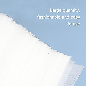 MultiBey Transparent Sticky Note Pads Memo 3 X 3 inches Square Styles Self Adhesive Removable N Times, Pack of 10 (Clear, 3 x 3)