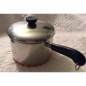 Vintage Revere Ware SS Copper Bottom 3 Qt Saucepan