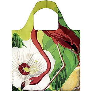 LOQI Botany Collection Pouch Reusable Bags, Multicolored, Set of 4, 19.7" x 16.5"
